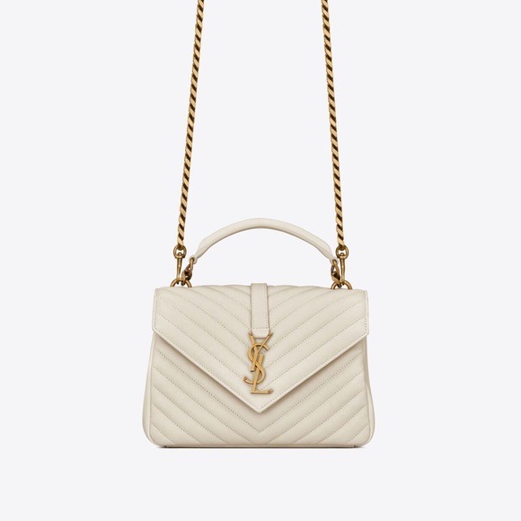Yves Saint Laurent | Bags | Ysl College Medium In Quilted Leather ...